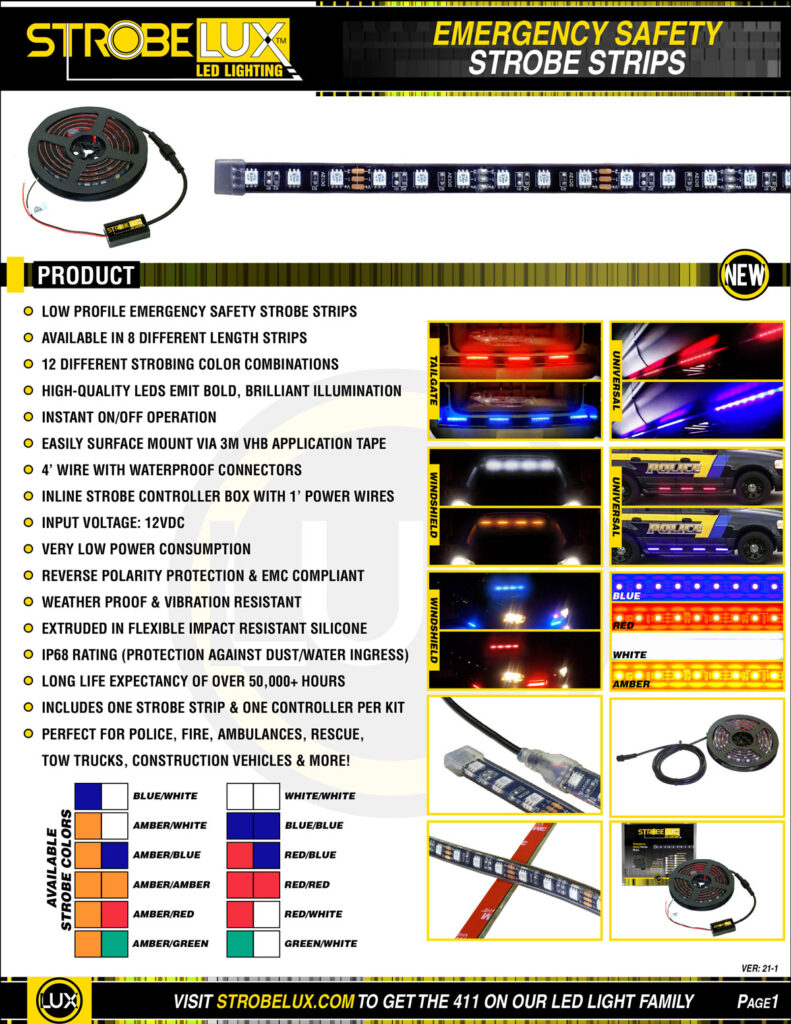 32 Inch Safety Strobe Strip – Strobe Lux